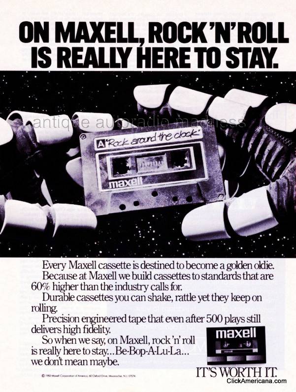 Audio tape, mini cassette MAXELL - 1983-85