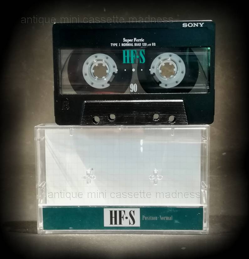 Audio tape, mini cassette, compact cassette, K7 SONY - 1988-89