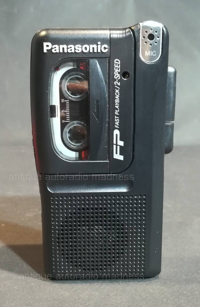 Old school and vintage audio tape micro cassette recorder