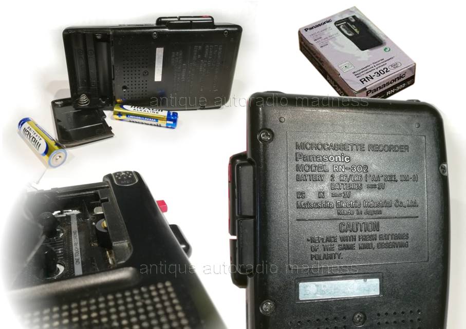 Old school and vintage audio tape micro cassette recorder