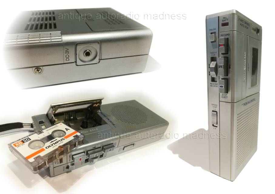 Old school and vintage audio tape cassette deck