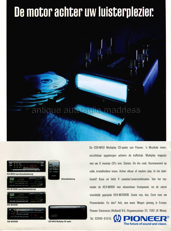 Autoradios Pioneer 1990