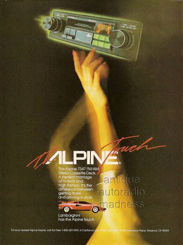 Autoradios anciens ALPINE 1983