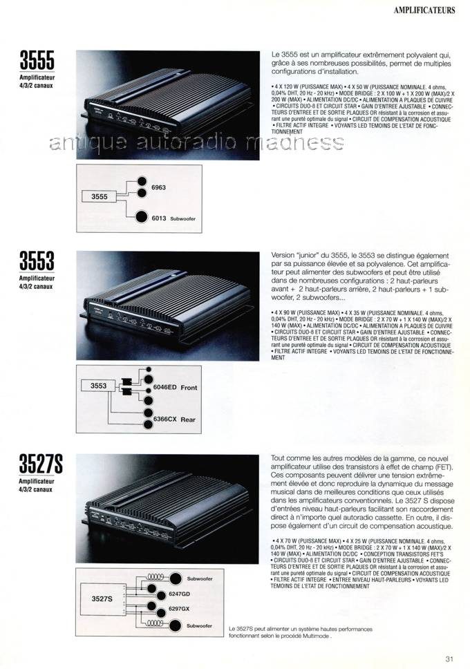 Catalogue autoradio ALPINE vintage 1993-6