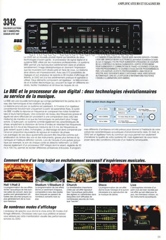 Catalogue autoradio ALPINE vintage 1993-7