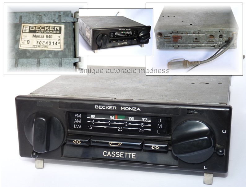 Ancien autoradio Becker 1979