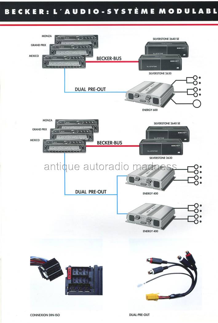 Becker vintage catalogue autoradios 1993-3