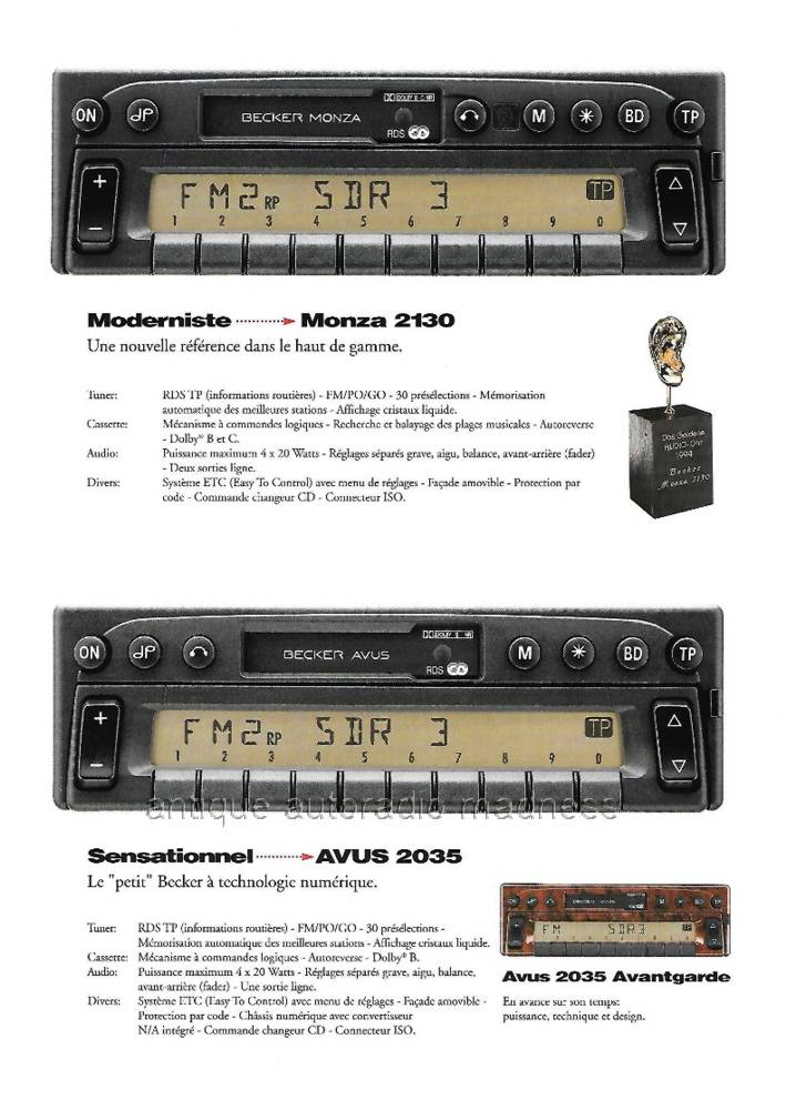 Becker vintage car stereo Unlimited 1996