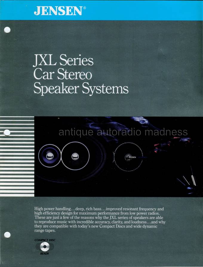 JENSEN car stereo - vintage speakers