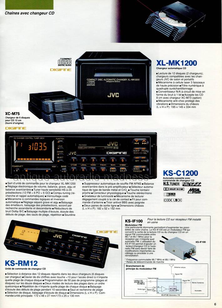 JVC catalogue car radio 1990-2