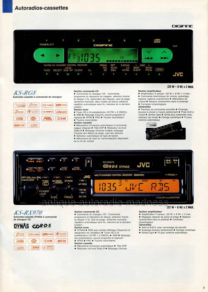 JVC catalogue car radio 1993-2